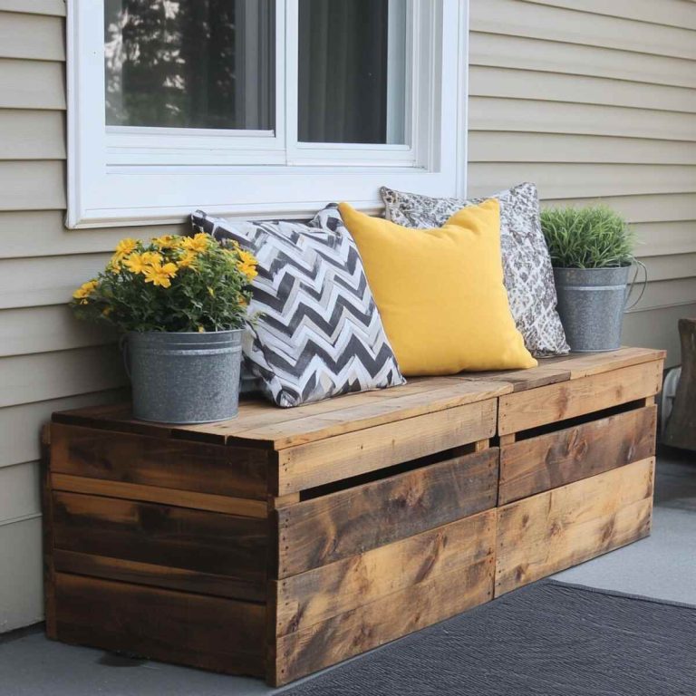 20 Outdoor Storage Bench Ideas That Double as Secret Organizers