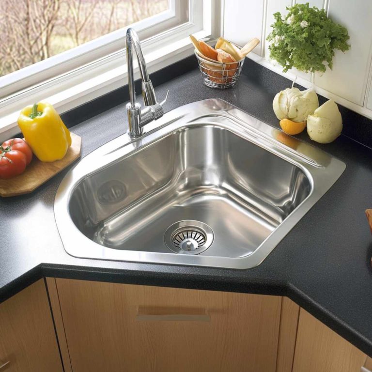 21 Brilliant Corner Kitchen Sink Ideas