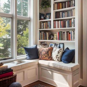 21 Living Room Corner Bookshelf Ideas That Will Wow Your Guests