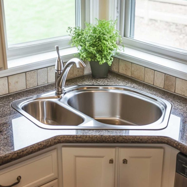 21 Brilliant Corner Kitchen Sink Ideas