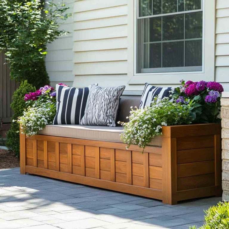20 Outdoor Storage Bench Ideas That Double as Secret Organizers