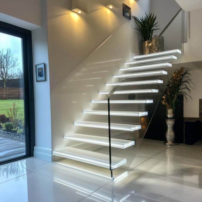 25 Space-Saving & Stylish Floating Staircase Ideas for Every Home