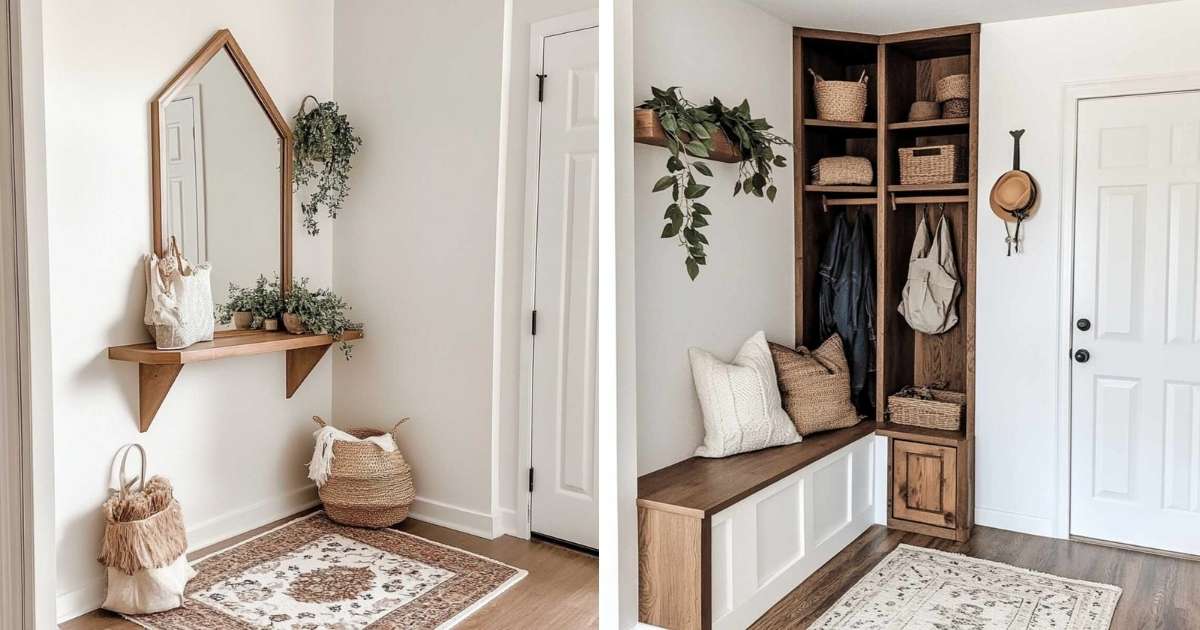 25 Entryway Corner Ideas That Look Amazing and Save Space