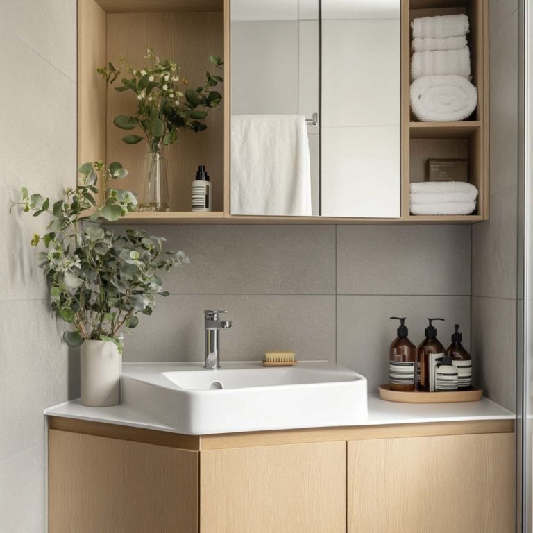17 Brilliant Bathroom Corner Vanity Ideas to Save Space & Add Style
