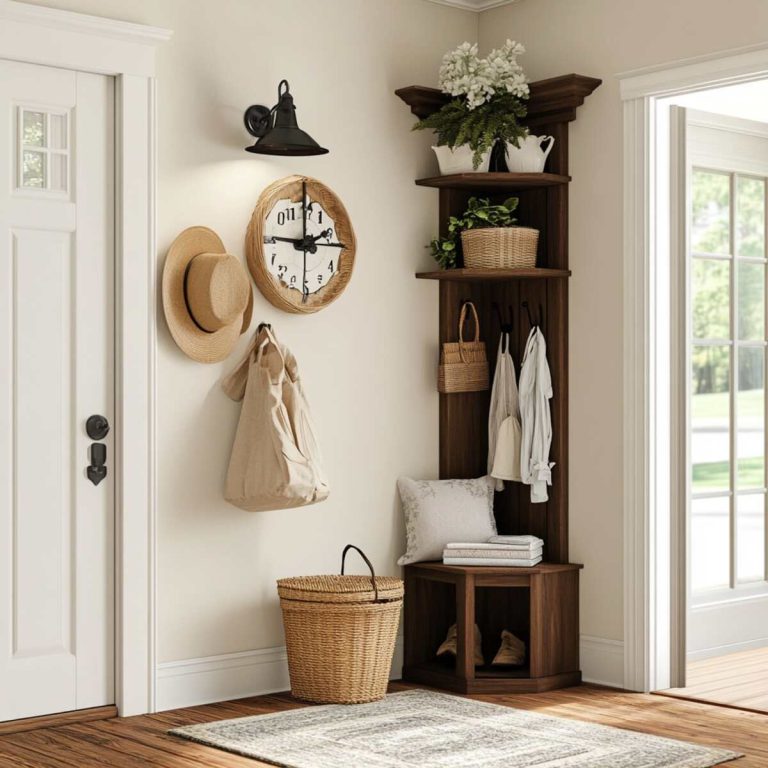 25 Entryway Corner Ideas That Look Amazing and Save Space