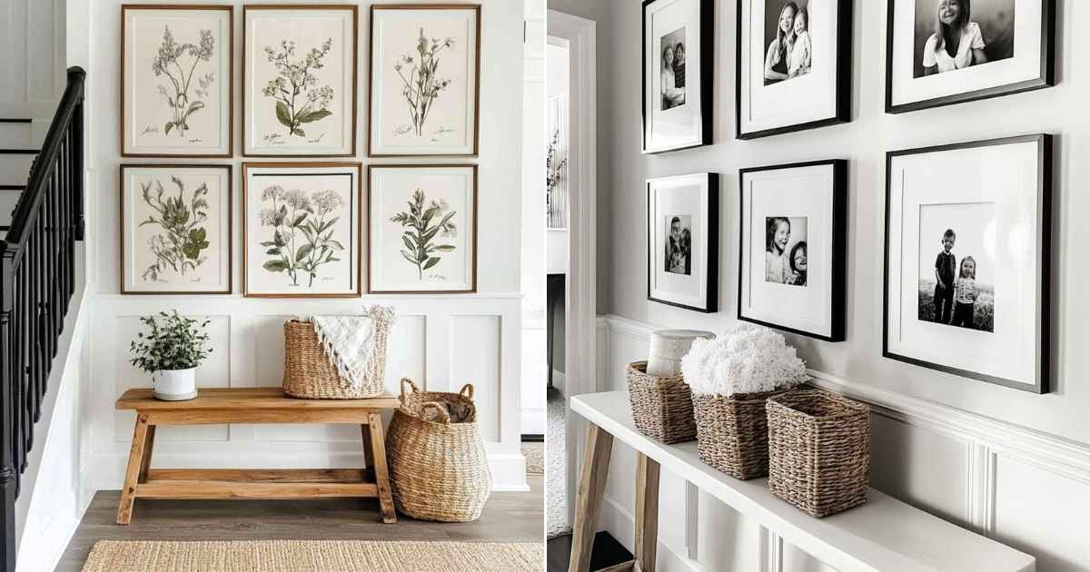 19 Eye-Catching Entryway Gallery Wall Ideas
