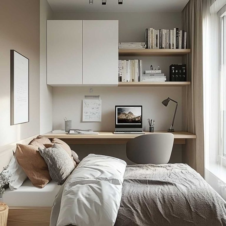 20 Smart Small Bedroom Layout Ideas with Desk