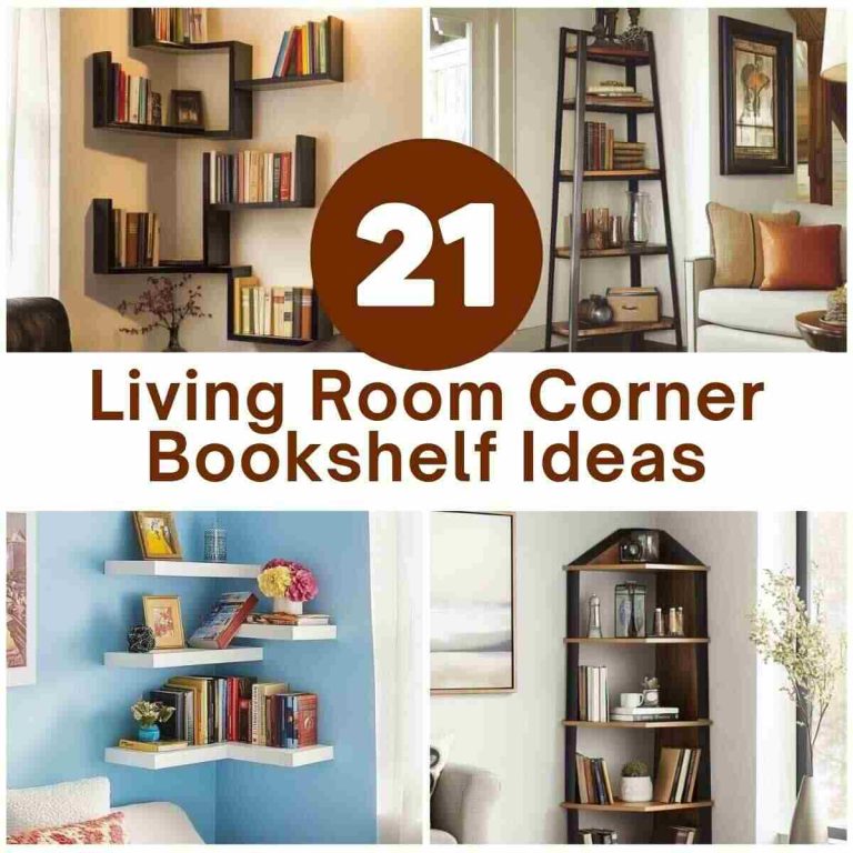 21 Living Room Corner Bookshelf Ideas That Will Wow Your Guests