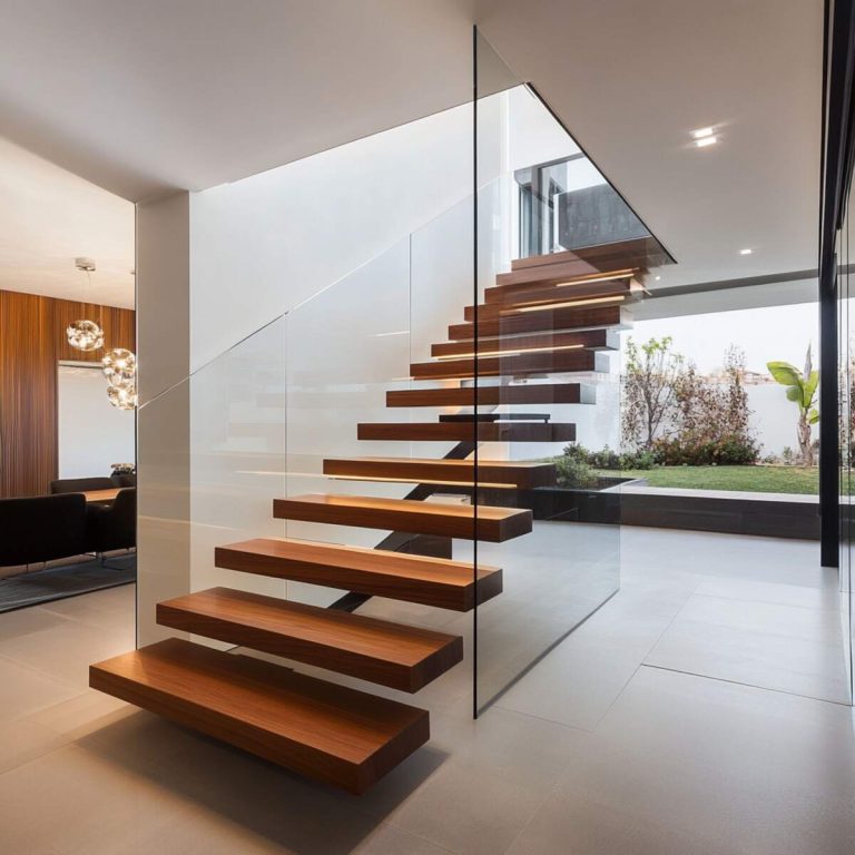 25 Space-Saving & Stylish Floating Staircase Ideas for Every Home