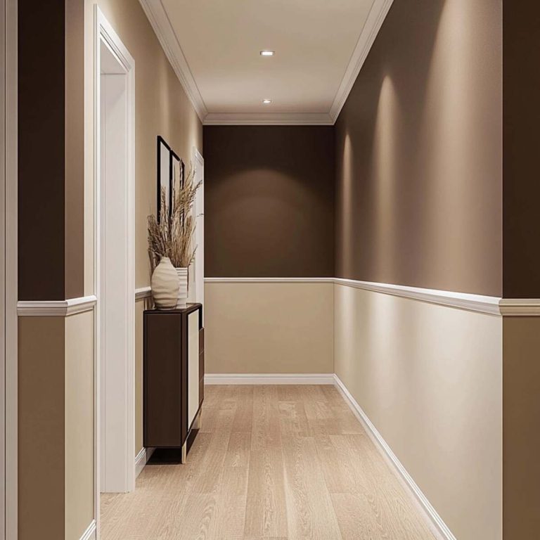 17 Easy Two-Toned Wall Ideas for Hallways That Wow Every Guest