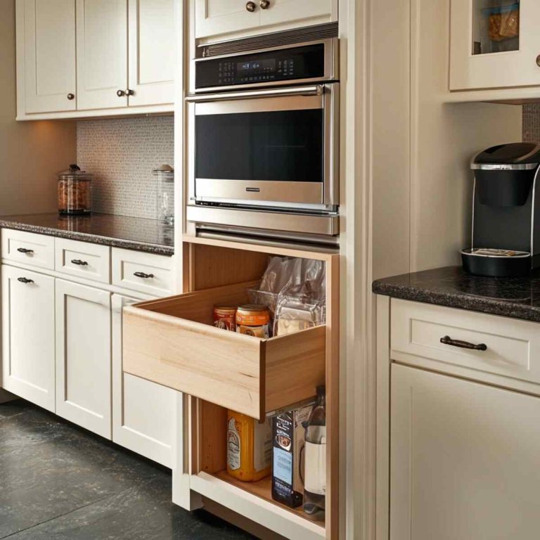21 Brilliant Pull-Out Pantry Cabinet Ideas That Save Space Like Magic