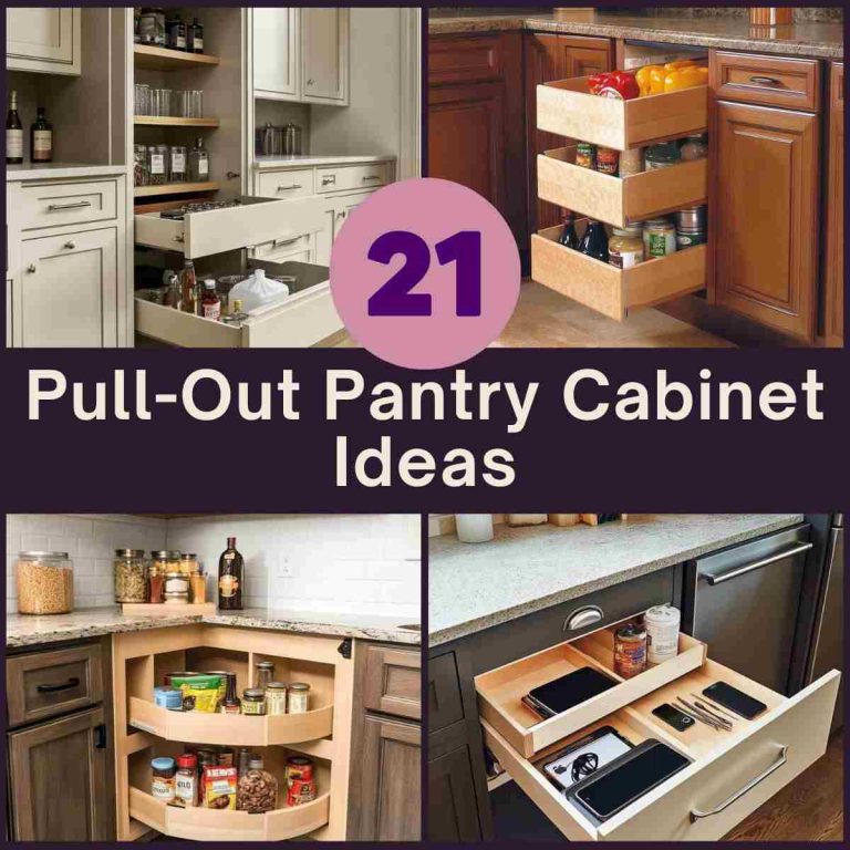 21 Brilliant Pull-Out Pantry Cabinet Ideas That Save Space Like Magic