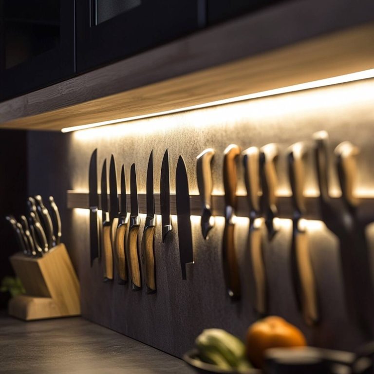 15 Magnetic Knife Strip Ideas for a Cleaner Kitchen