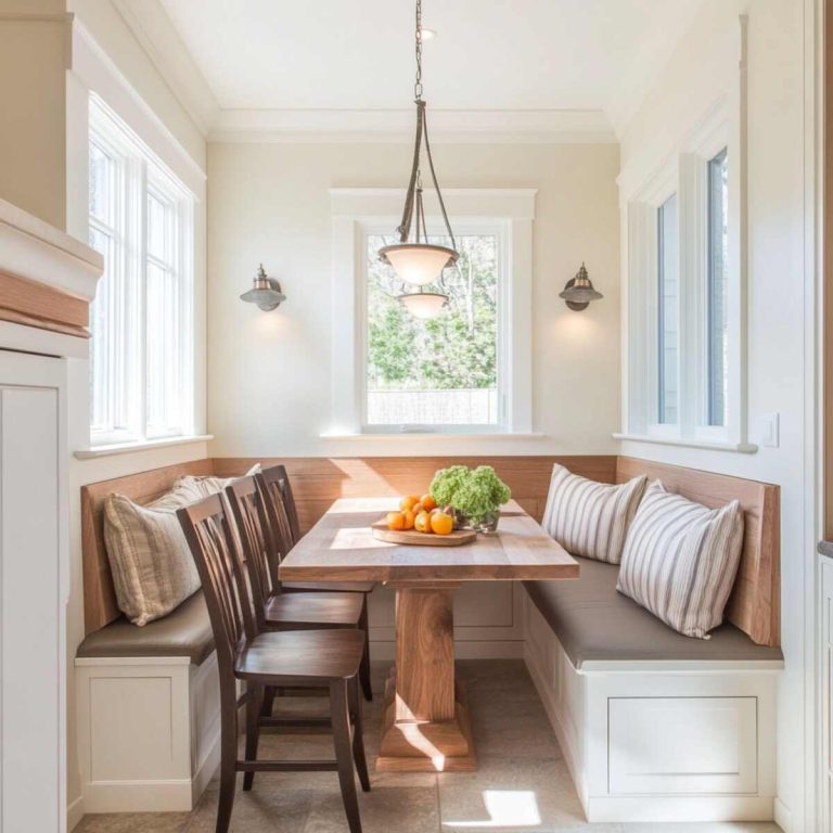 17 Corner Dining Bench Ideas for Small Spaces