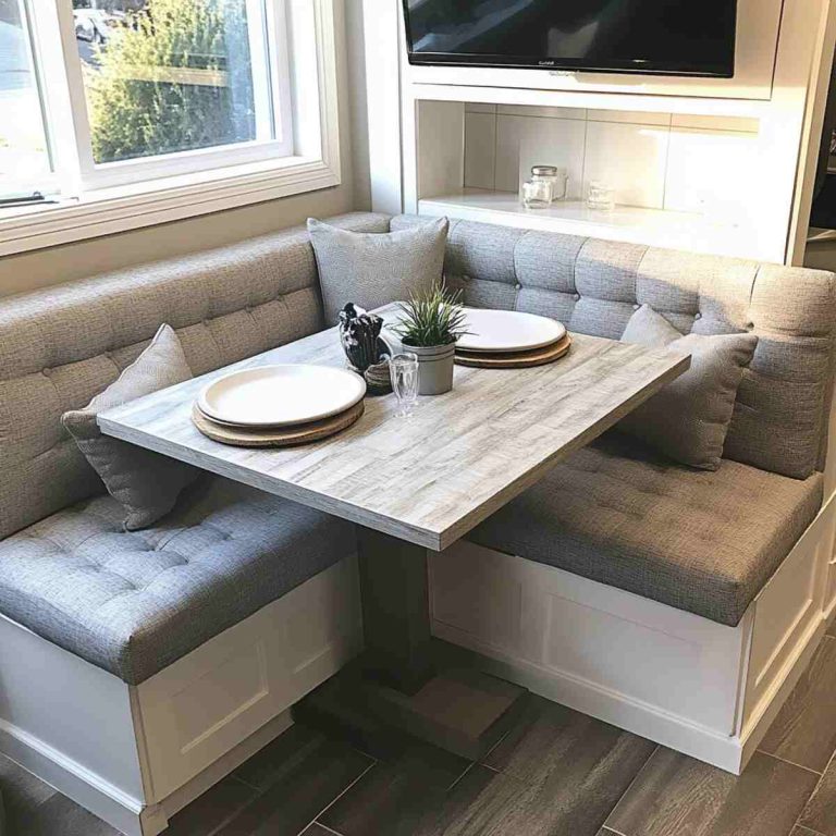 17 Corner Dining Bench Ideas for Small Spaces