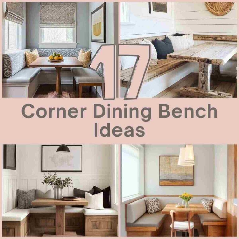 17 Corner Dining Bench Ideas for Small Spaces