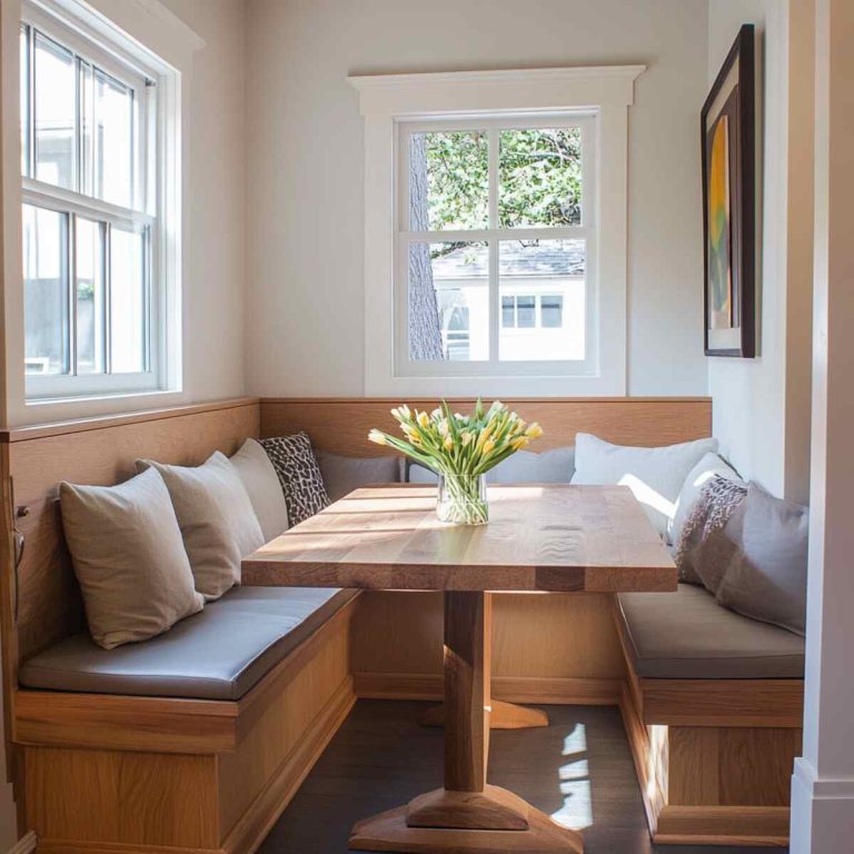 17 Corner Dining Bench Ideas for Small Spaces