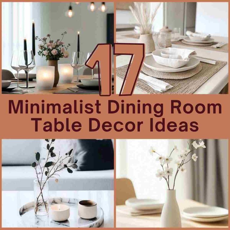 17 Minimalist Dining Room Table Decor Ideas