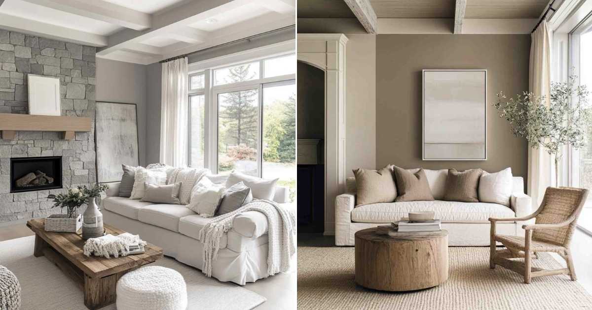 20 Beautiful Neutral Living Room Color Palette Ideas
