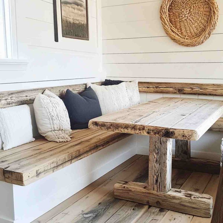 17 Corner Dining Bench Ideas for Small Spaces