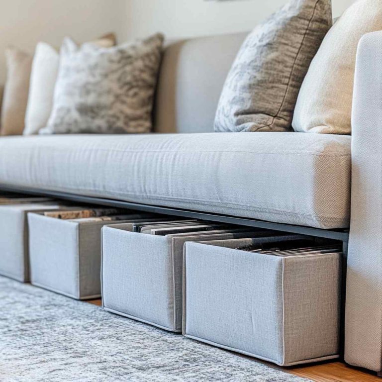 17 Under Sofa Storage Ideas That Save Space Like Magic