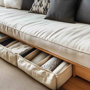 17 Under Sofa Storage Ideas That Save Space Like Magic