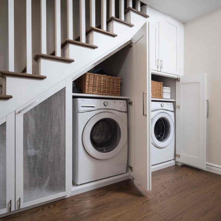 19 Genius Under Stairs Laundry Ideas, Smart Space Solutions