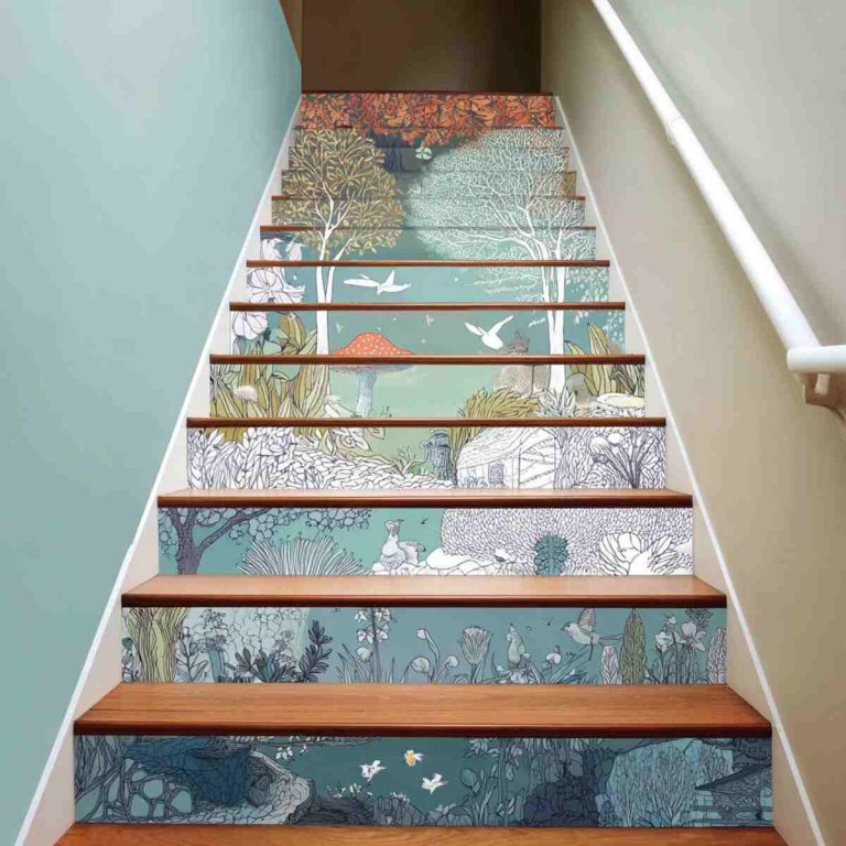 18 Stunning Staircase Wallpaper Accent Ideas That Will Totally ...