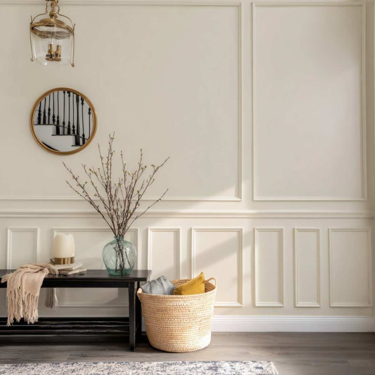 25 Entryway Wall Molding Ideas That Make a Big First Impression - Happy ...