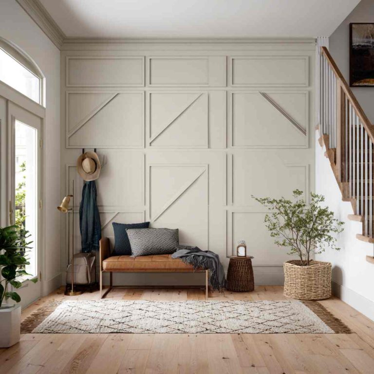 25 Entryway Wall Molding Ideas That Make a Big First Impression - Happy ...