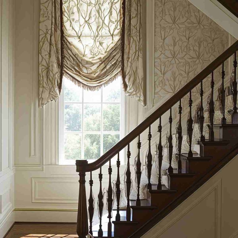 20 Brilliant Staircase Window Curtain Ideas You’ll Want to Try
