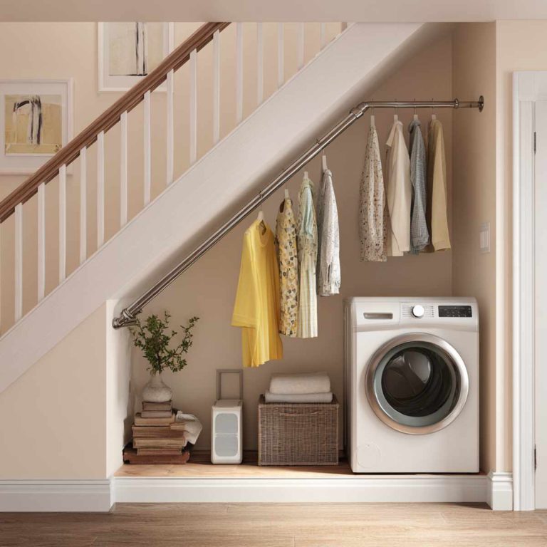 19 Genius Under Stairs Laundry Ideas, Smart Space Solutions