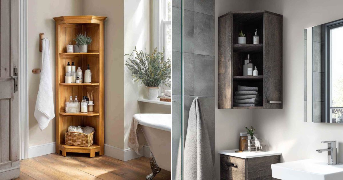 23 Stunning Bathroom Corner Cabinets That Blend Style and Function