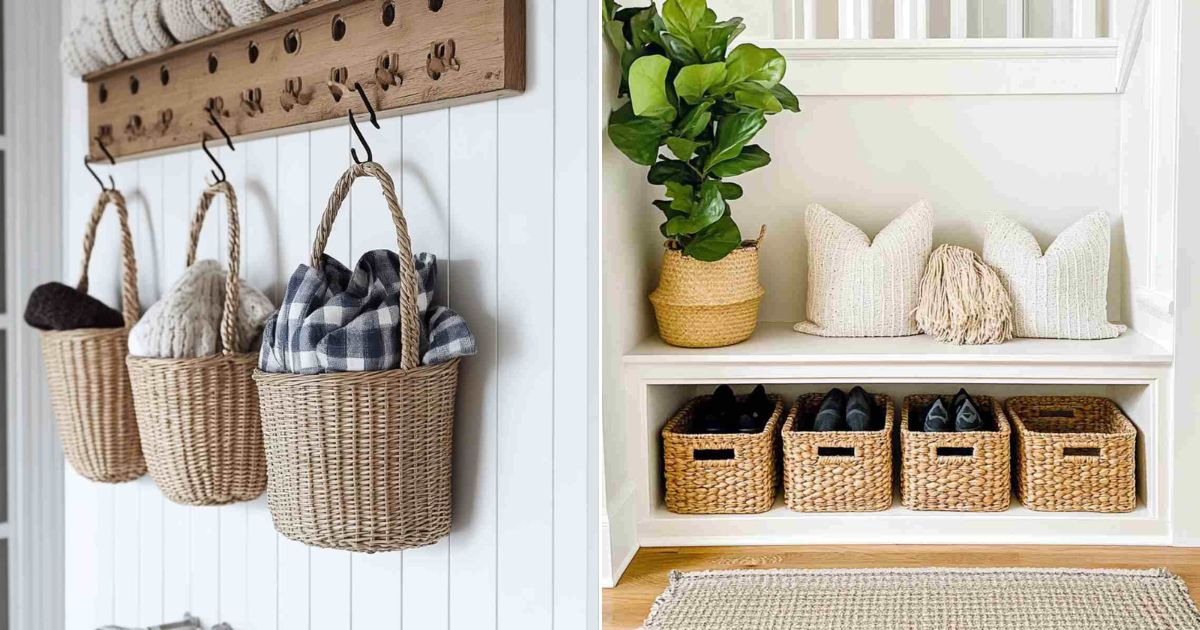 17 Clever Entryway Basket Storage Ideas You’ll Wish You Knew Sooner