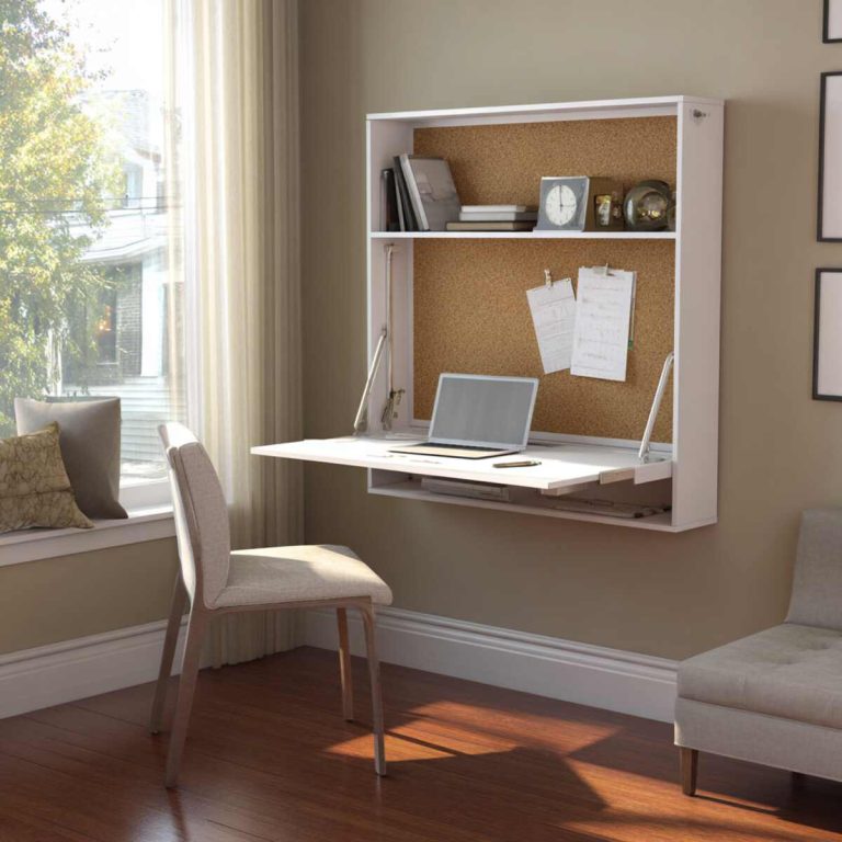 23 Fold-Down Wall Desk Ideas That Make Tiny Rooms Feel Huge