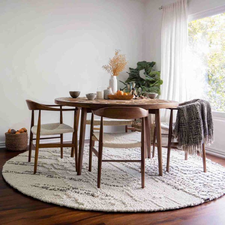 15 Round Dining Table Rug Ideas That Instantly Upgrade Your Space