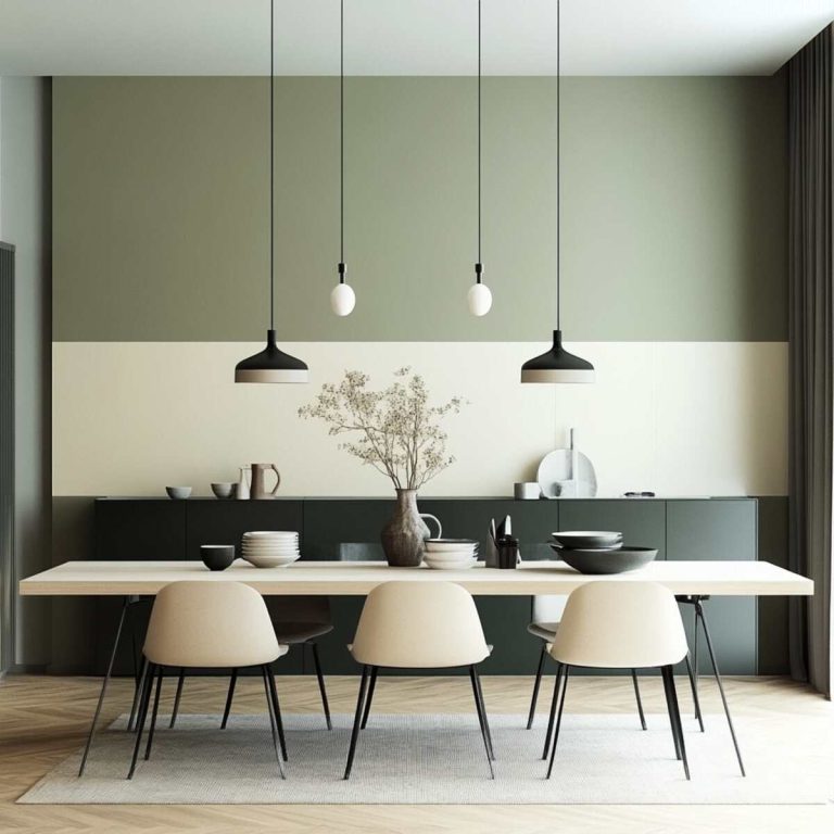 17 Gorgeous Two Tone Dining Room Wall Ideas You’ll Love