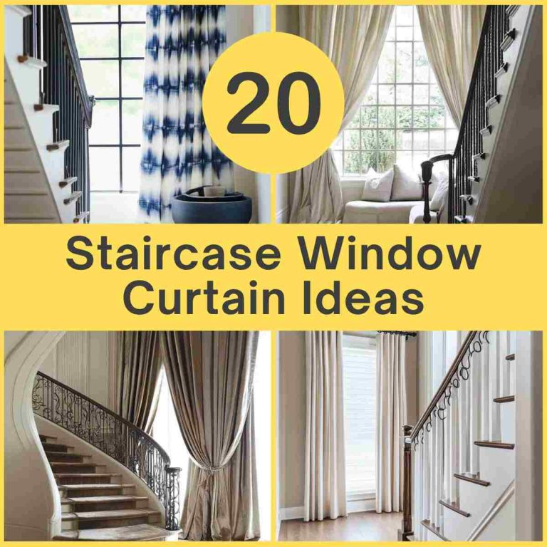20 Brilliant Staircase Window Curtain Ideas You’ll Want to Try