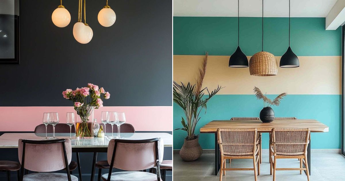 17 Gorgeous Two Tone Dining Room Wall Ideas You’ll Love