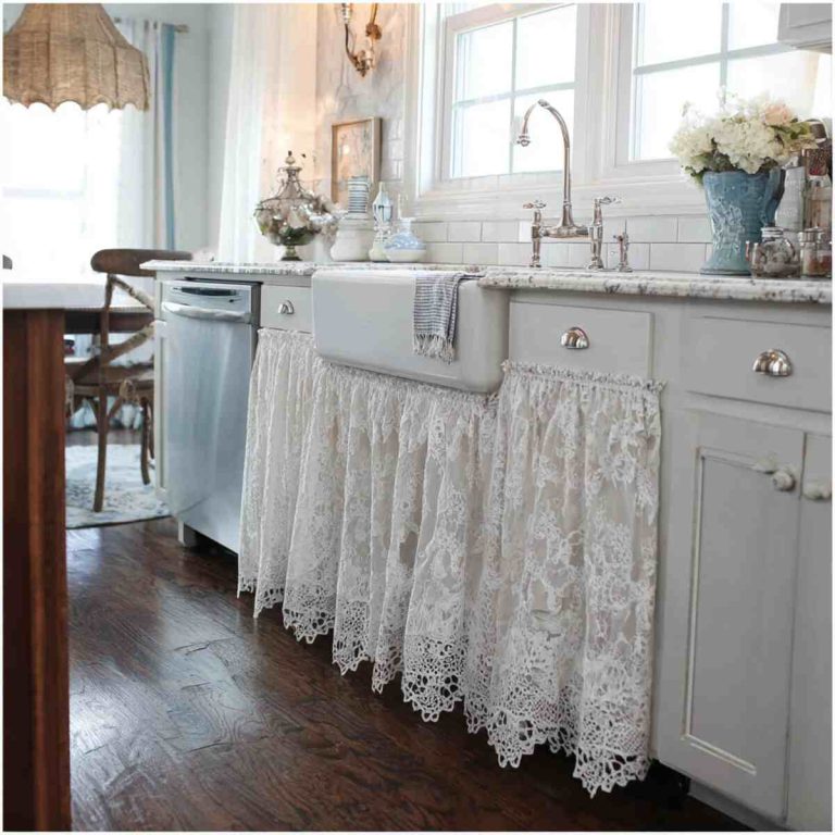 21 Stylish Kitchen Sink Skirt Ideas That Hide and Wow