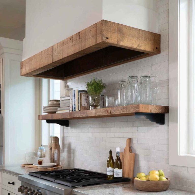 20 Above Stove Shelf Ideas That Make Kitchens Look Bigger & Better