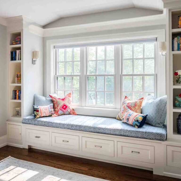 18 Bedroom Window Bench Ideas to Declutter Beautifully - Happy Home Hour
