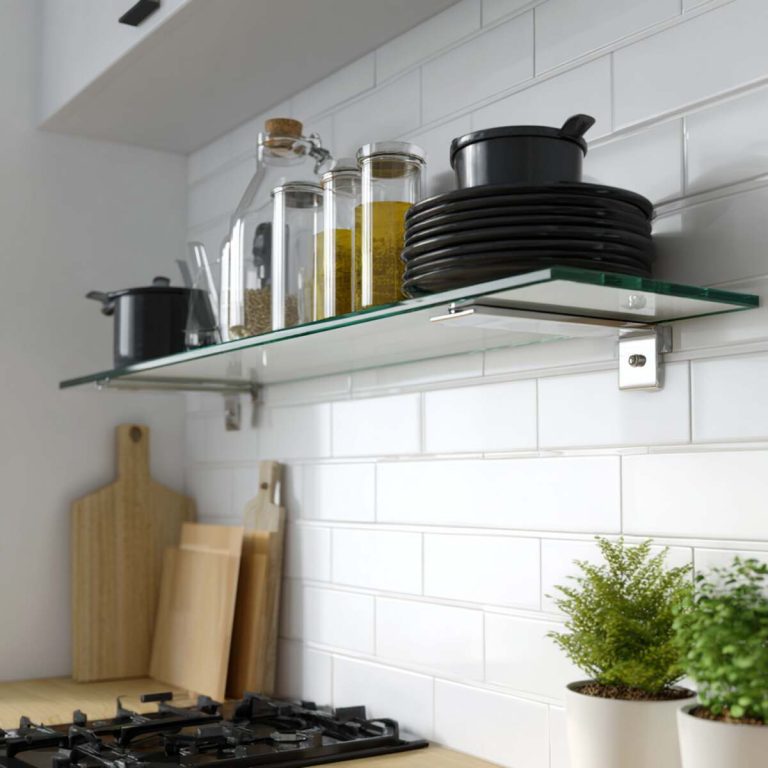 20 Above Stove Shelf Ideas That Make Kitchens Look Bigger & Better