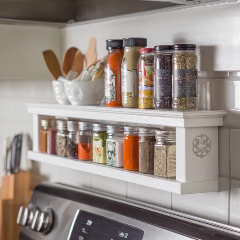 20 Above Stove Shelf Ideas That Make Kitchens Look Bigger & Better