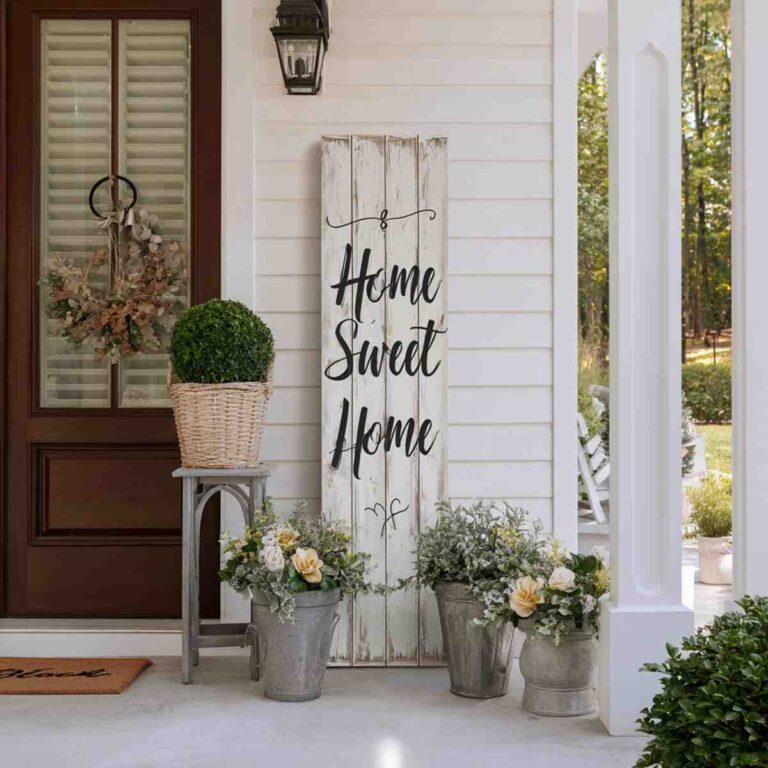 20 Front Porch Welcome Sign Ideas That Instantly Make Guests Smile