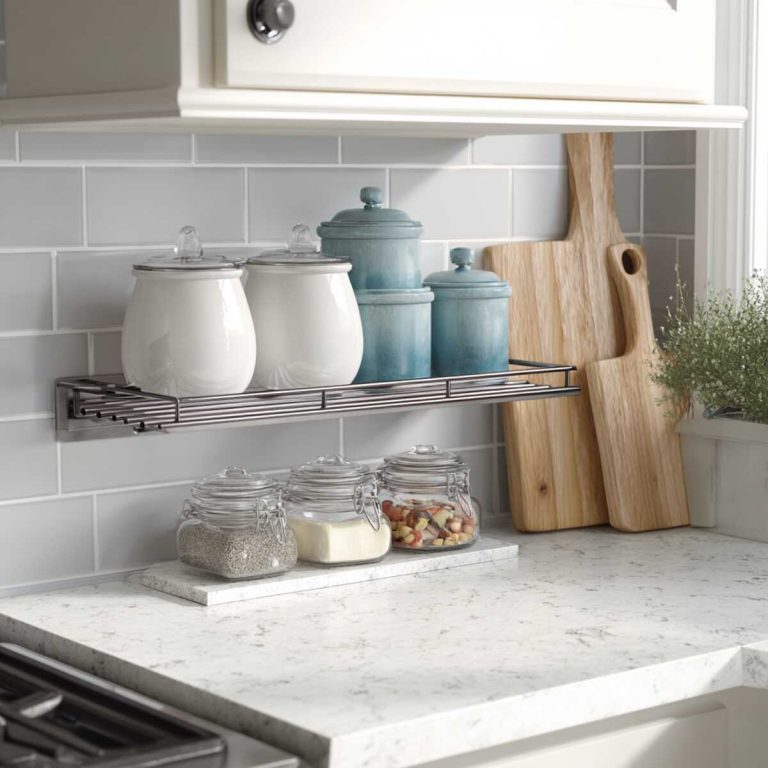 20 Above Stove Shelf Ideas That Make Kitchens Look Bigger & Better