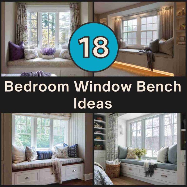 18 Bedroom Window Bench Ideas to Declutter Beautifully - Happy Home Hour