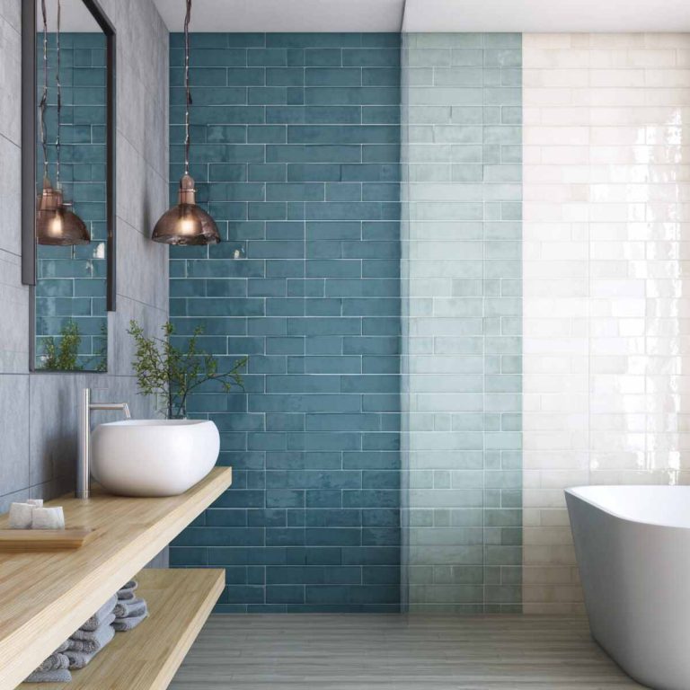 21 Creative Wall Tile Accent Strip Ideas That Make Bathrooms Pop