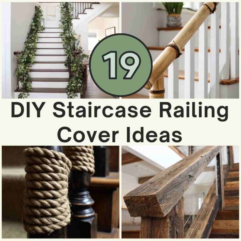 19 DIY Staircase Railing Cover Ideas to Boost Style and Safety