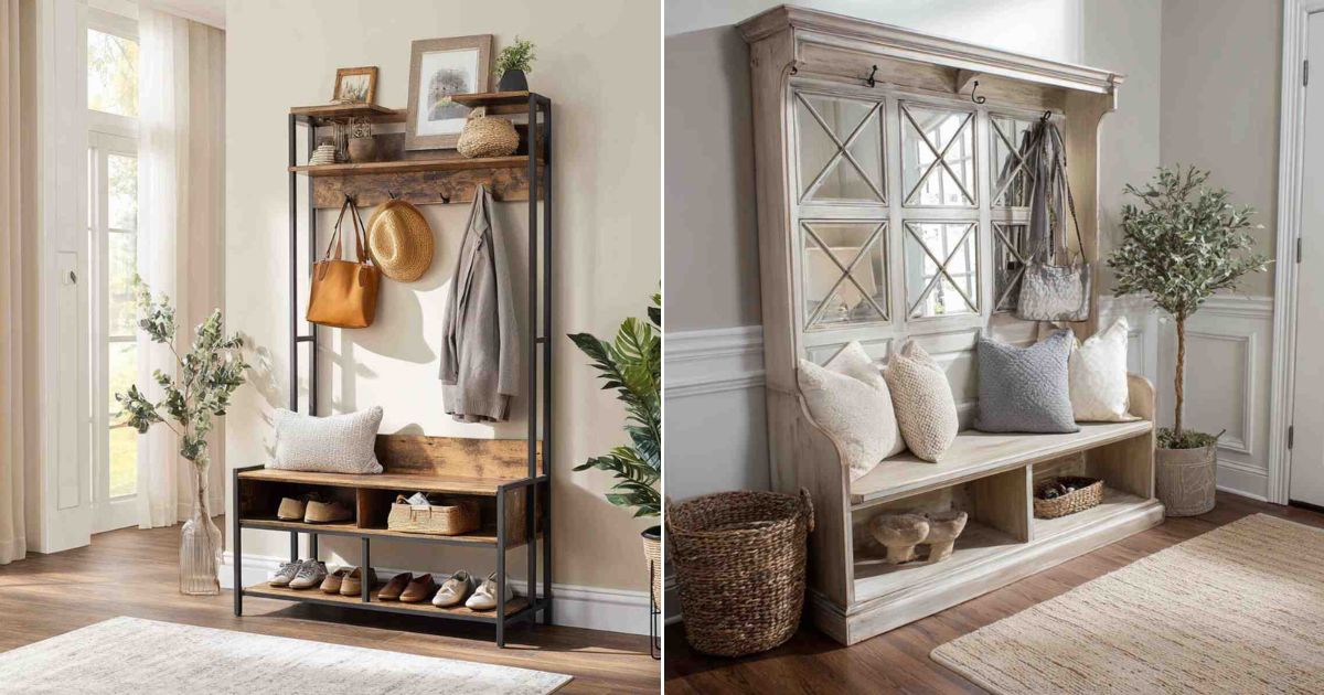 15 Hall Tree Bench Ideas to Organize Your Entryway with Style